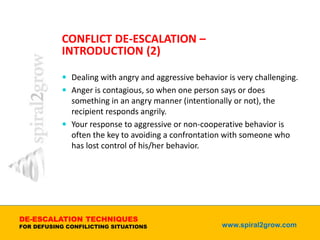 De escalation techniques in relationship | PPTX