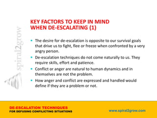 De escalation techniques in relationship | PPTX