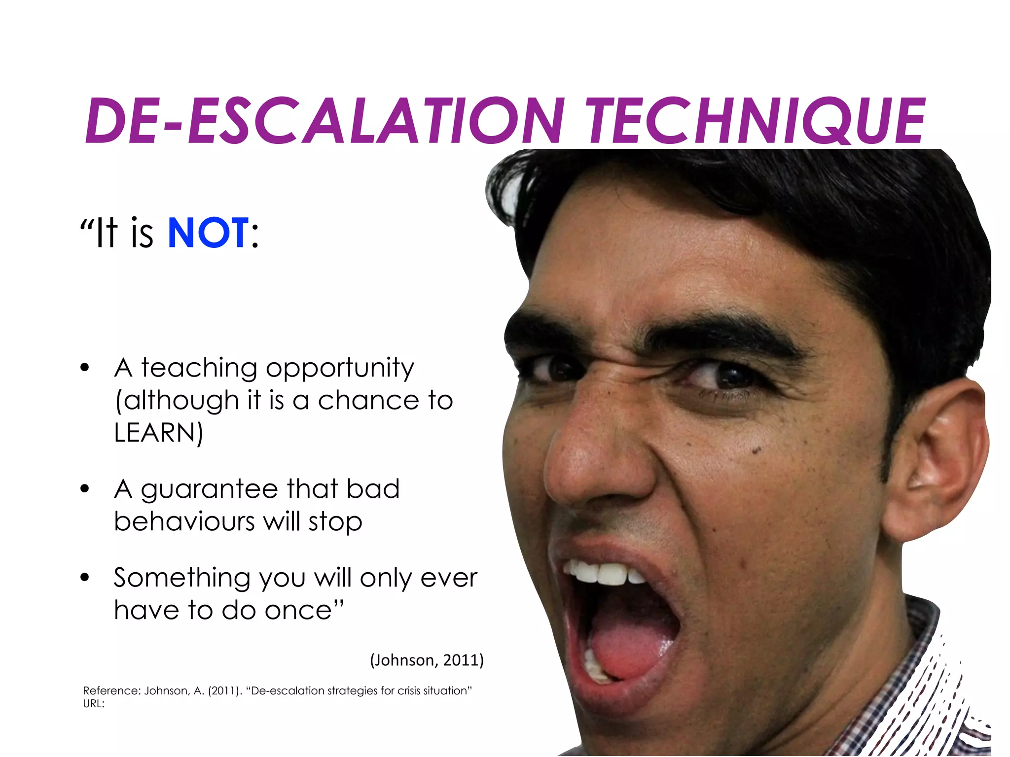 De-escalation technique | PDF