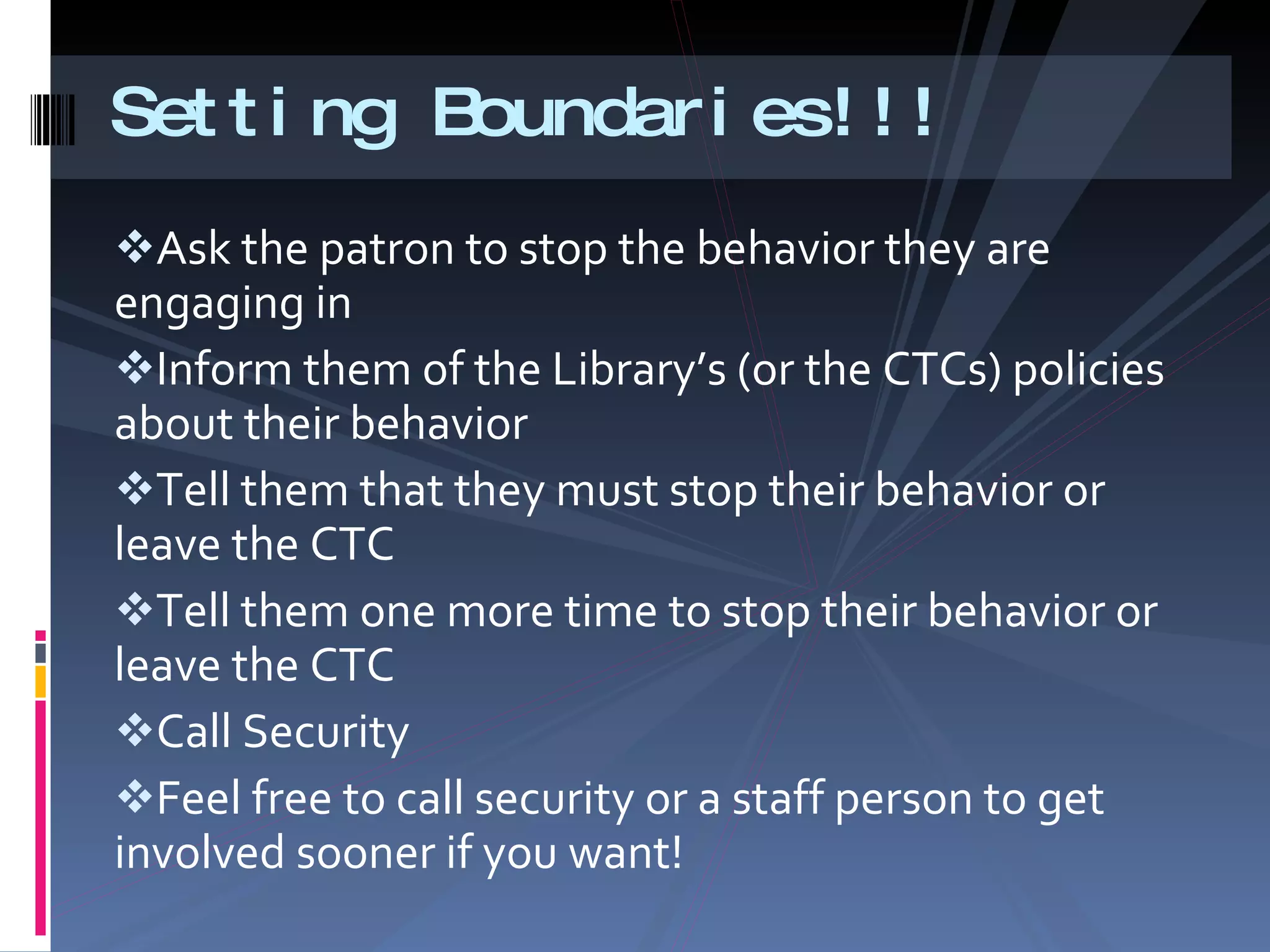 De escalation training | PPT