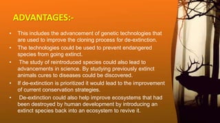 De-Extinction (Bringing Extinct Species Back To Life).pptx