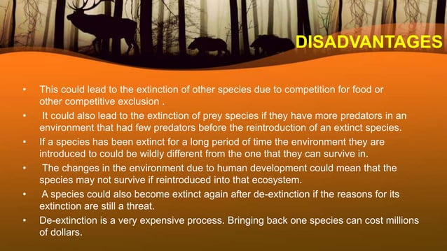 De-Extinction (Bringing Extinct Species Back To Life).pptx