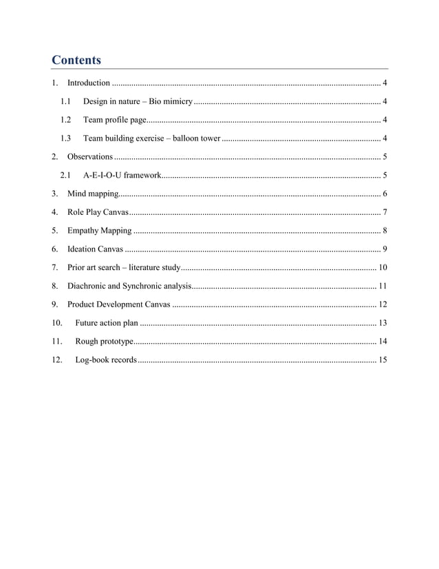 Design Engineering 1A Report Template | PDF