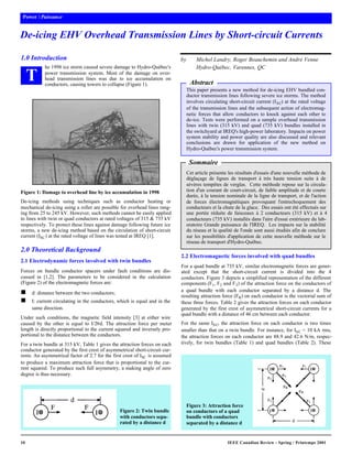 De icing of high voltage lines | PDF