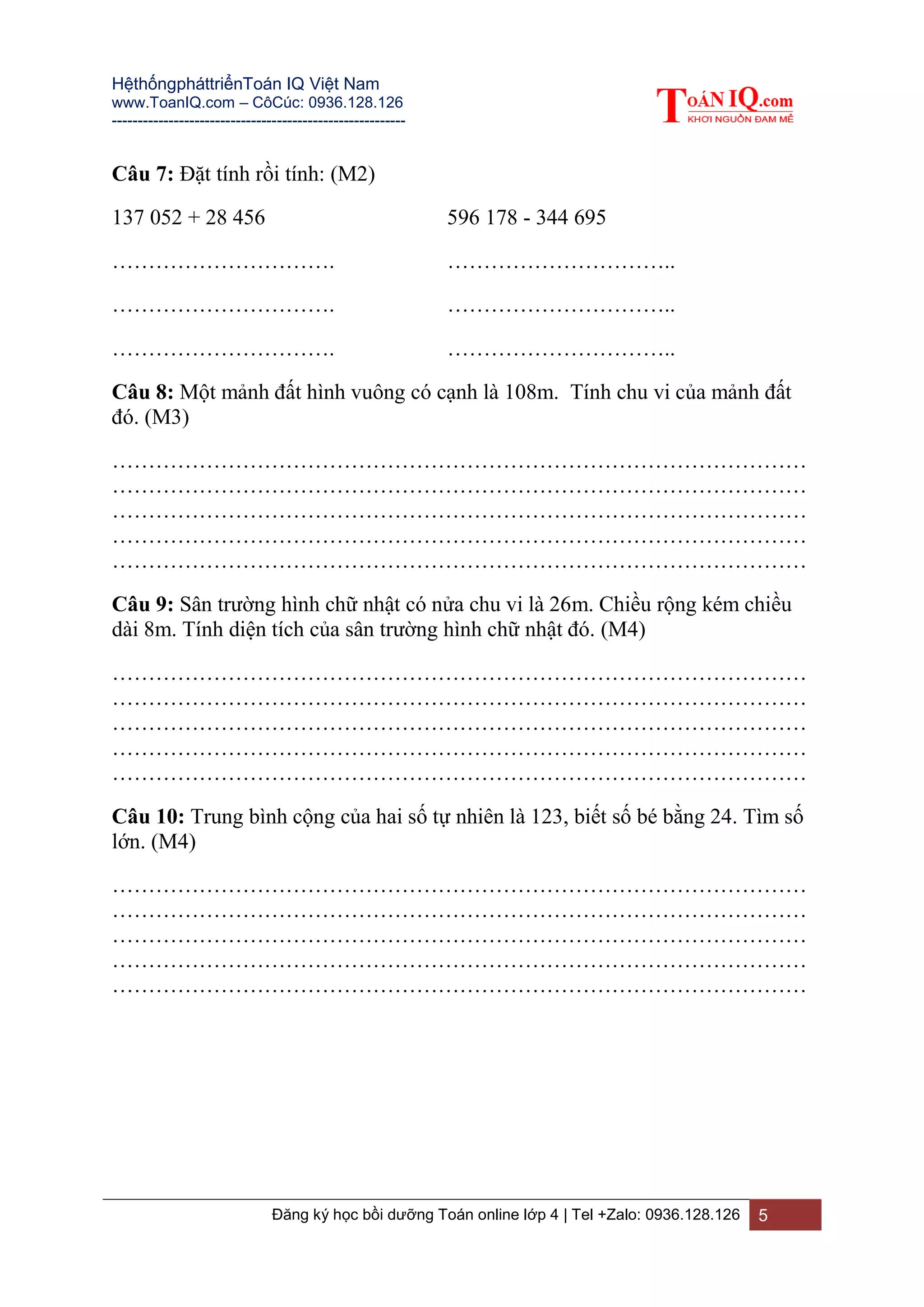De kiem-tra-giua-hk2-toan4 | PDF