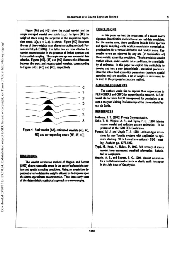 Robustnesosf A New Source Signature Estimation Method Under Realistic Data Conditions A