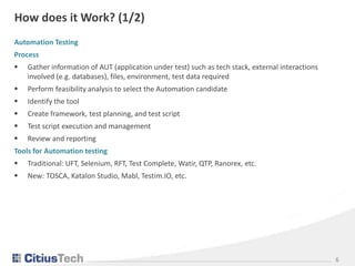 Demystifying Robotic Process Automation (RPA) & Automation Testing | PPT