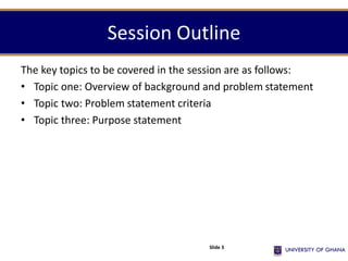BACKGROUND AND PROBLEM STATEMENTS IN NURSING RESEARCH | PDF