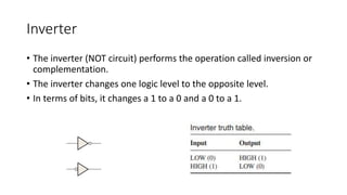 introduction of logic gates | PPTX
