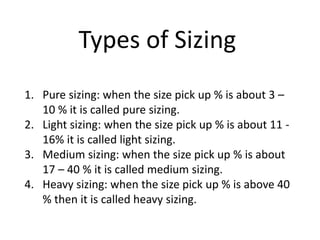 De sizing ppt | PPTX | Needlework | Arts and Crafts