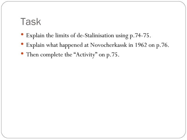 De Stalinisation | PPT
