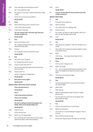 Đề thi cambridge starter 2018 tham khảo Phần 2 - Free Download | PDF