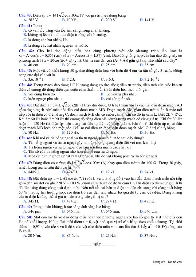 De thi-dai-hoc-mon-vat-ly-nam-2014