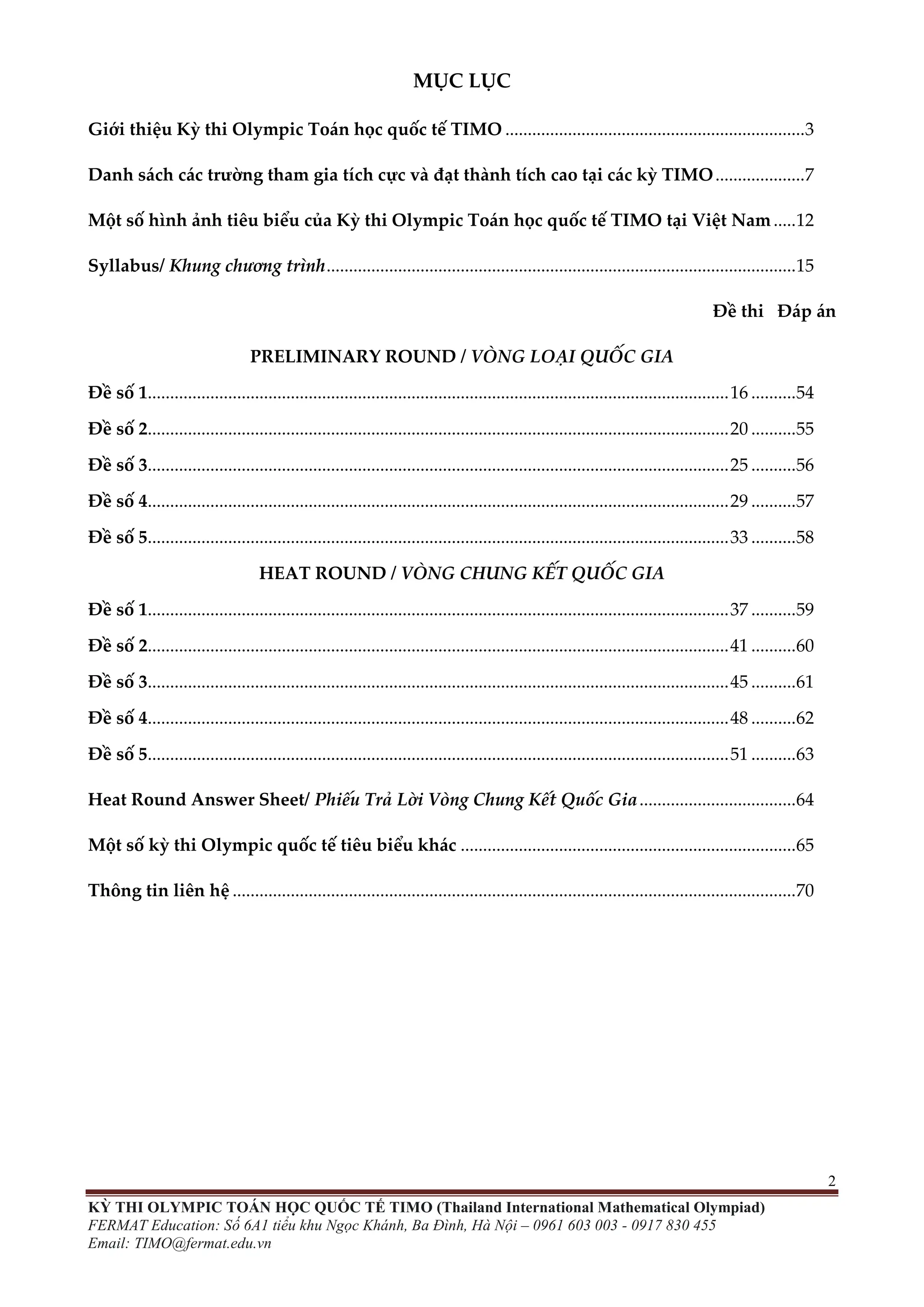 ĐỀ THI TOÁN TIMO LỚP 2 VÒNG LOẠI VÀ CHUNG KẾT QUỐC GIA | PDF
