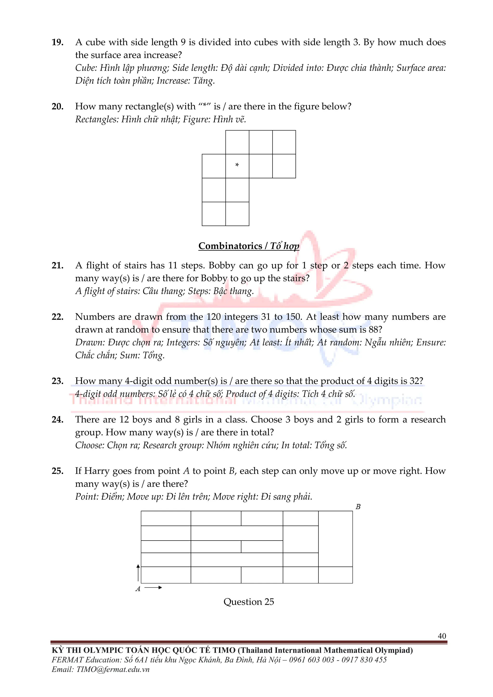 ĐỀ THI TOÁN TIMO LỚP 5 VÒNG LOẠI VÀ CHUNG KẾT QUỐC GIA | PDF