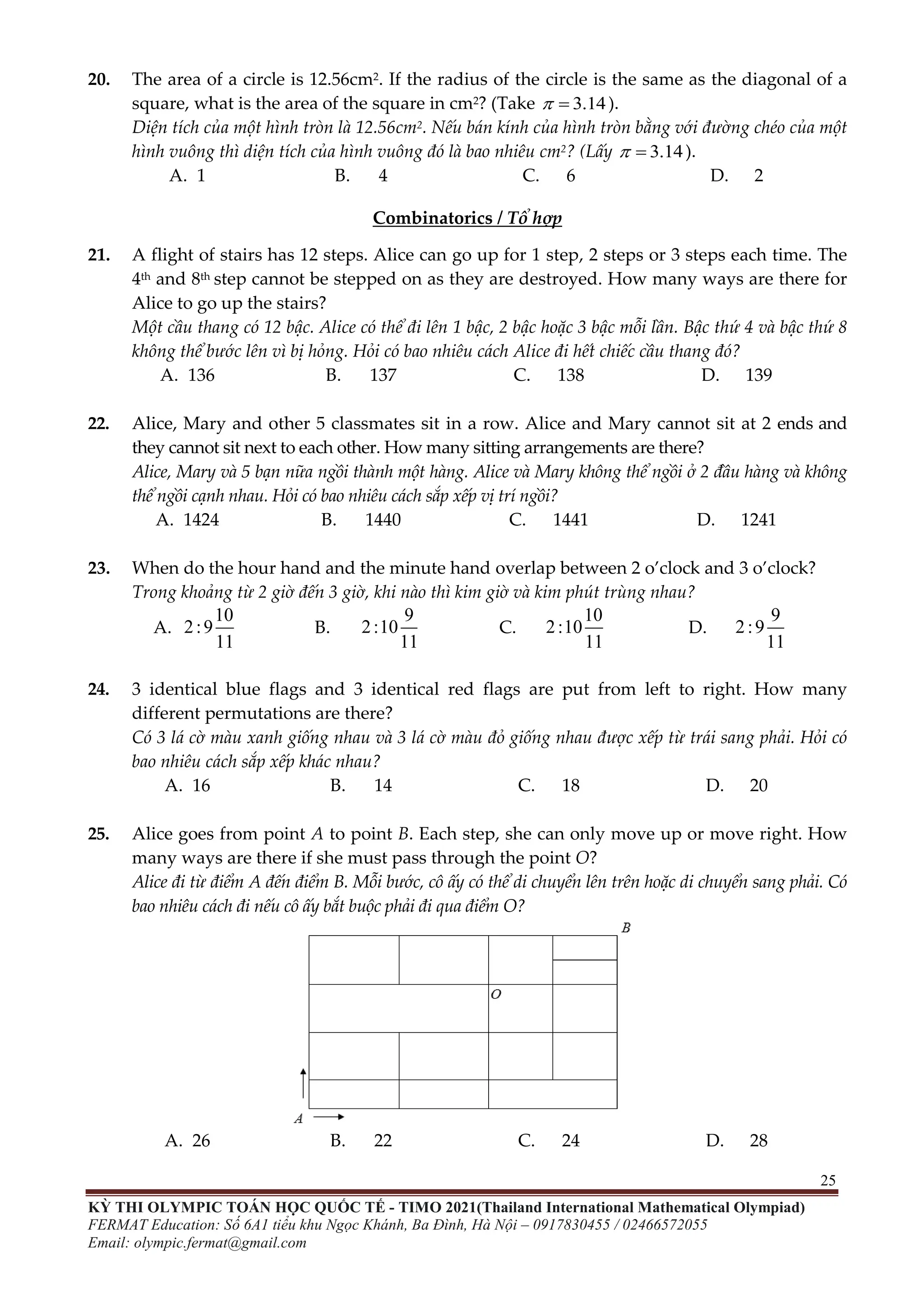 ĐỀ THI TOÁN TIMO LỚP 6 VÒNG LOẠI VÀ CHUNG KẾT QUỐC GIA | PDF