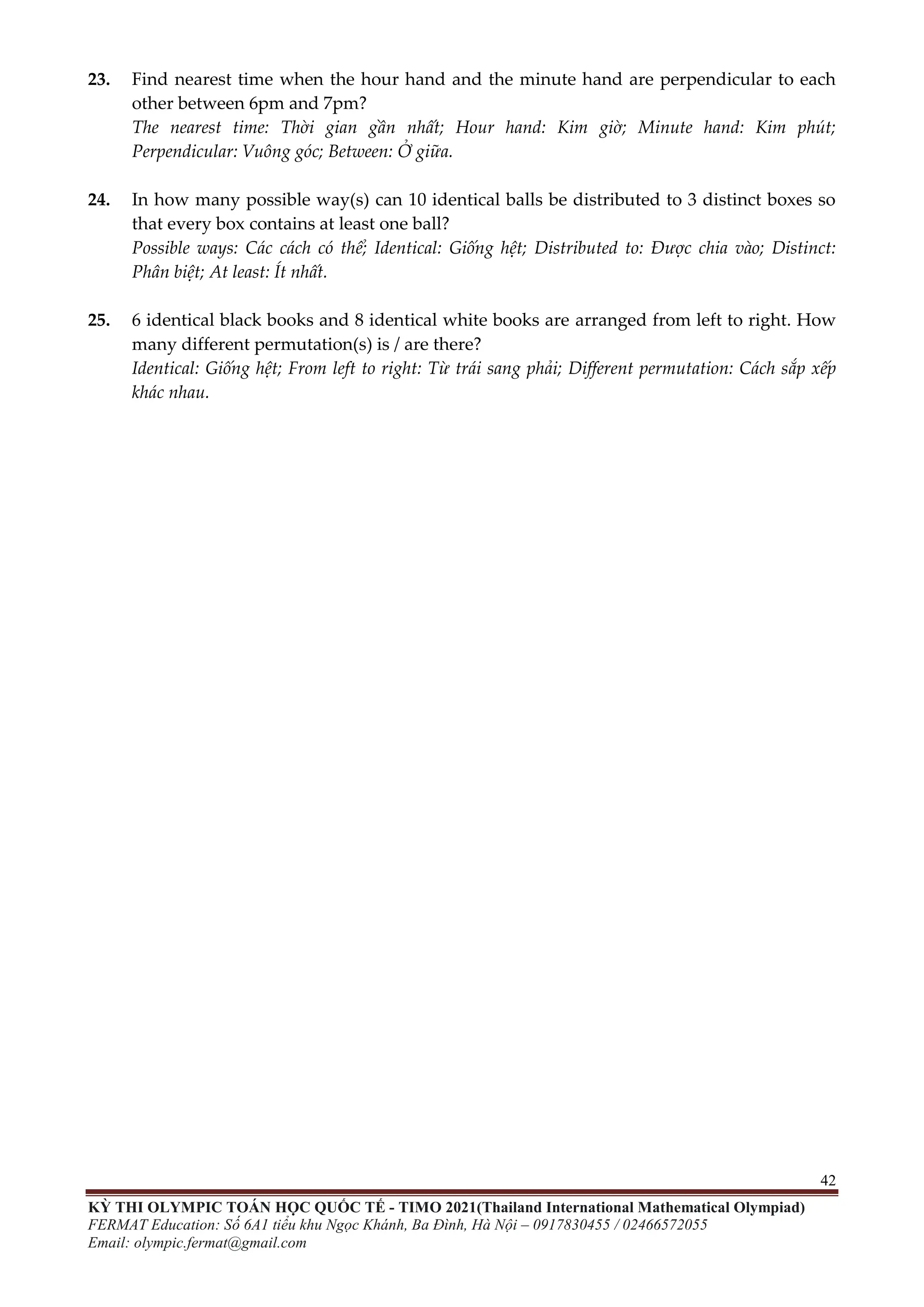 ĐỀ THI TOÁN TIMO LỚP 6 VÒNG LOẠI VÀ CHUNG KẾT QUỐC GIA | PDF