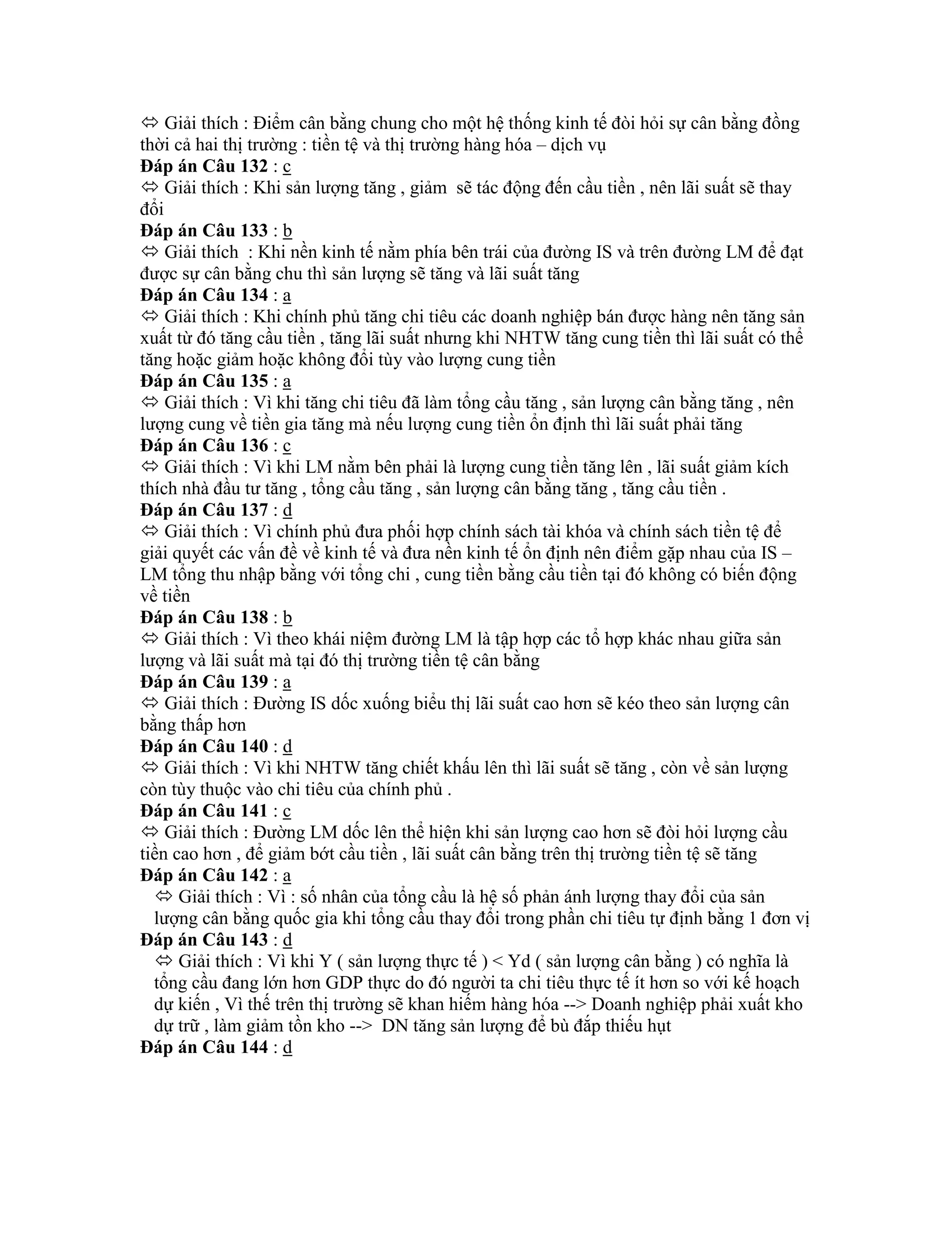 240 câu trắc nghiệm Kinh tế vĩ mô có đáp án | PDF