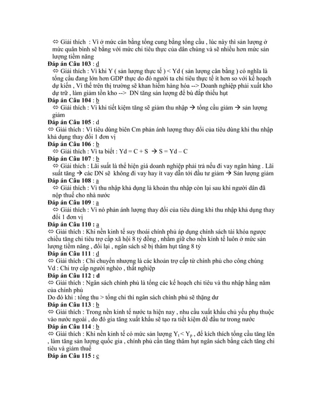 240 câu trắc nghiệm Kinh tế vĩ mô có đáp án | PDF