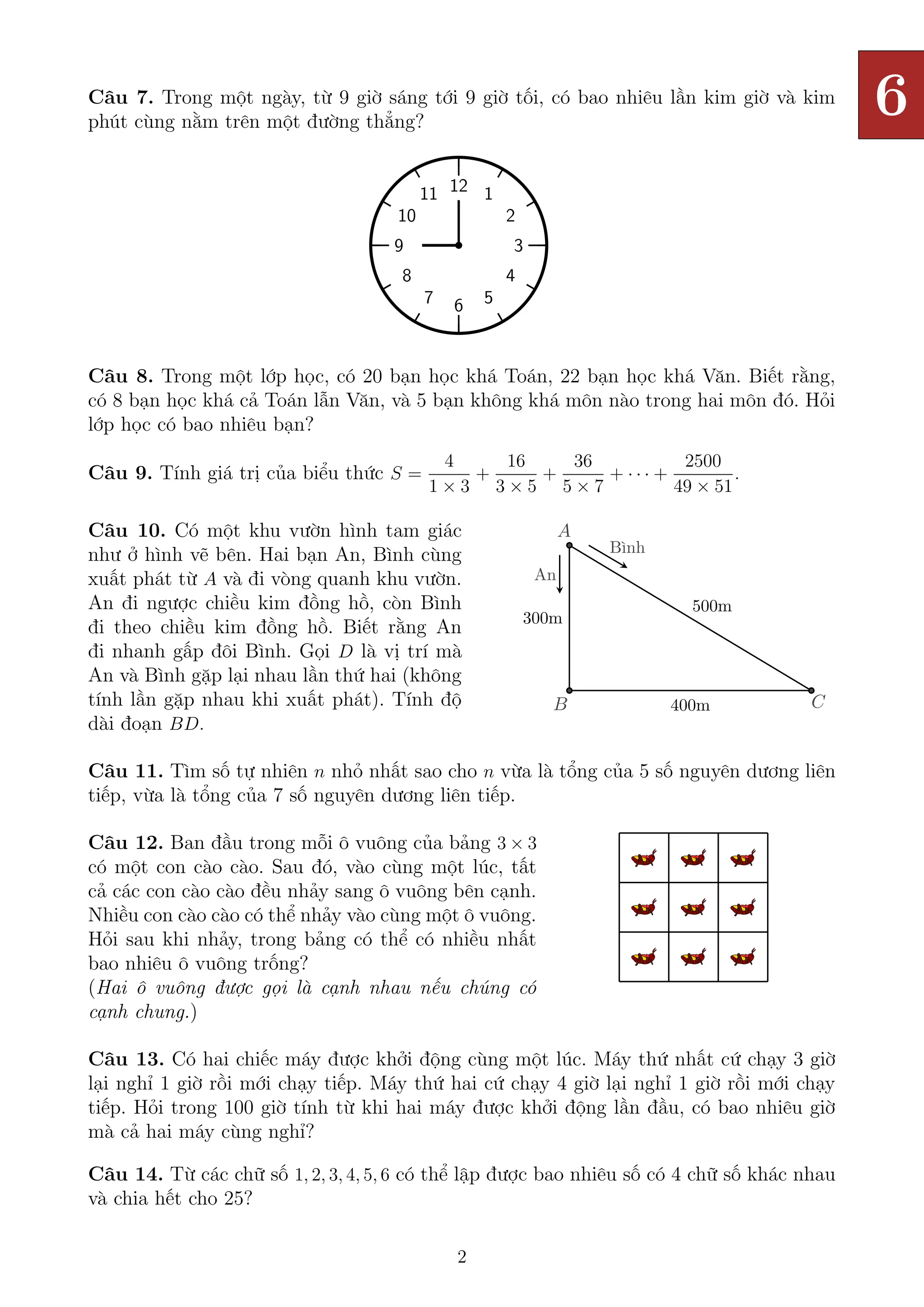 Đề thi VMTC lớp 6 năm 2019 (Thách thức Tài năng Toán học Việt Nam năm ...