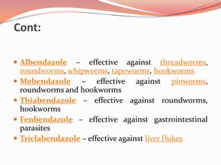 De worming of animals - copy | PPT