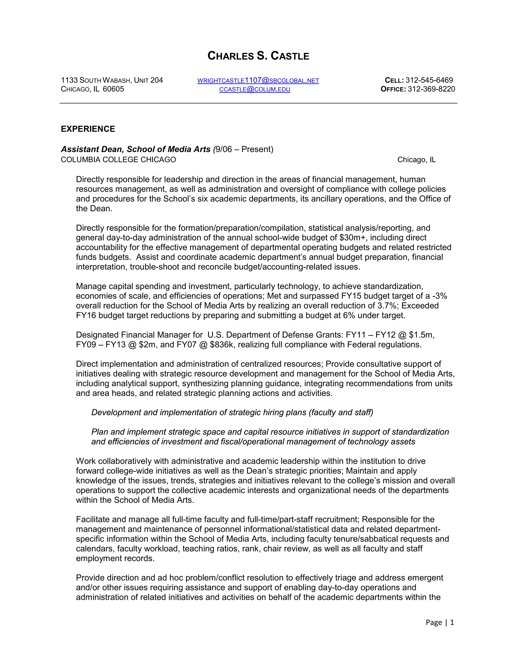 CSC Resume | PDF