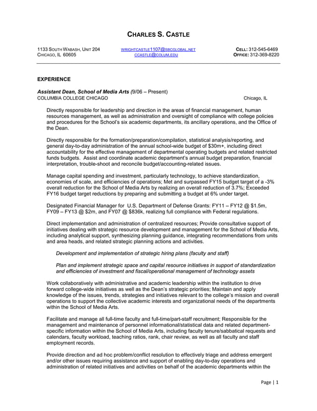 CSC Resume | PDF | Professional School | Postgraduate Education