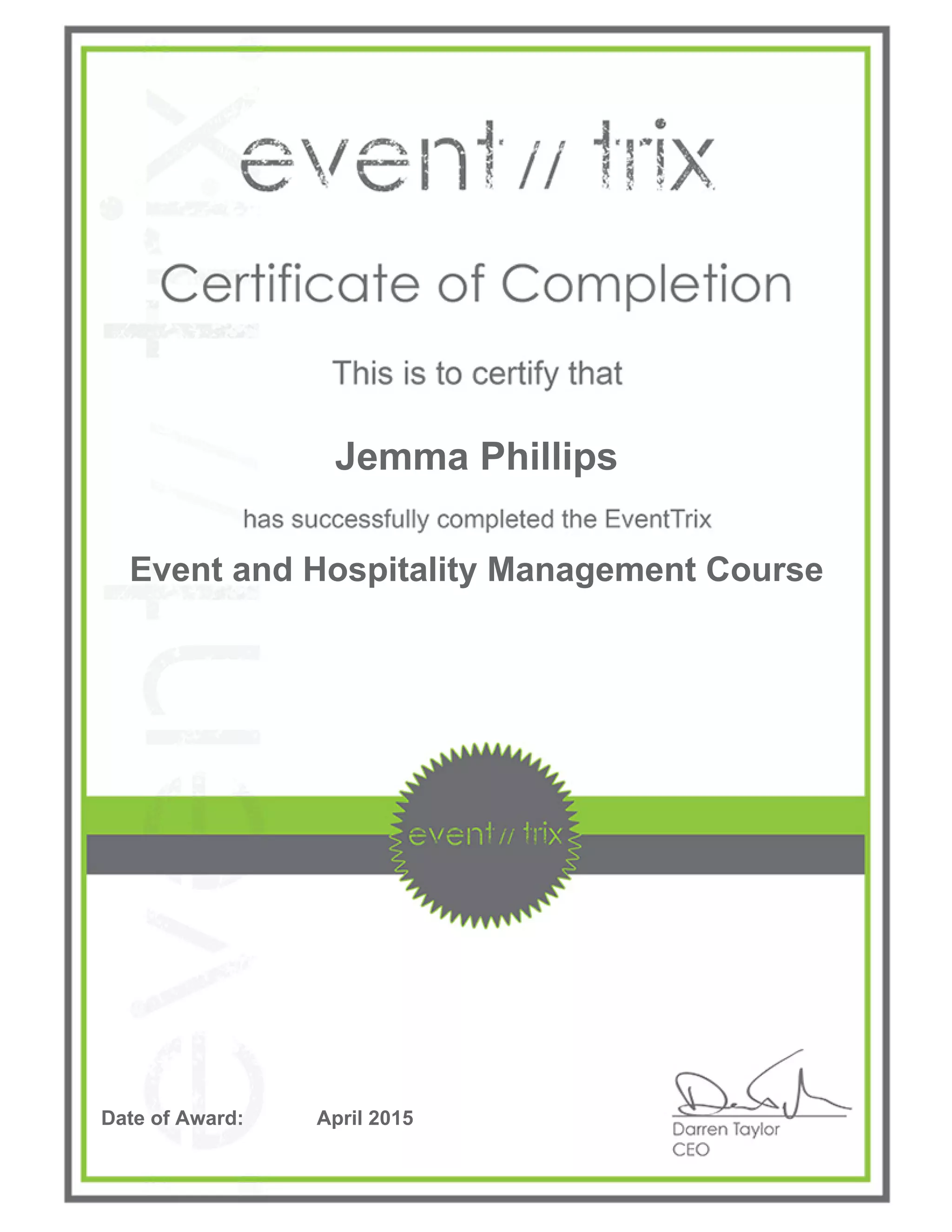 EventTrixCertificate_6496_1 | PDF