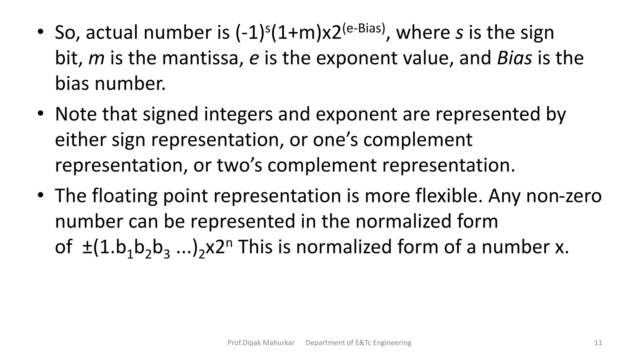 Computer Arithmetics Fixed And Floating Point Ppt