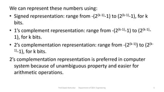 computer arithmetic’s (fixed and floating point) | PPTX