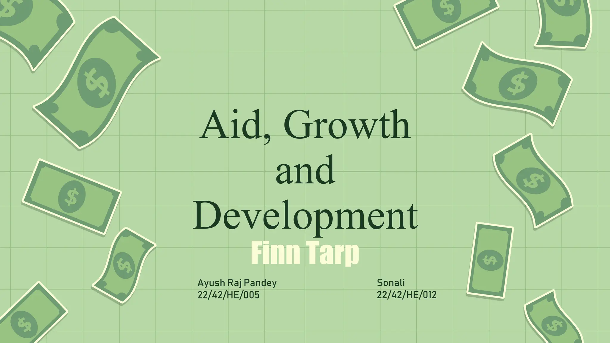 Aid growth and development of financial aid | PPTX