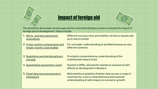 Aid growth and development of financial aid | PPTX