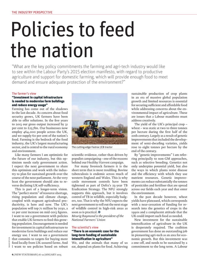 NS Food Production Supplement Jan 2015 | PDF