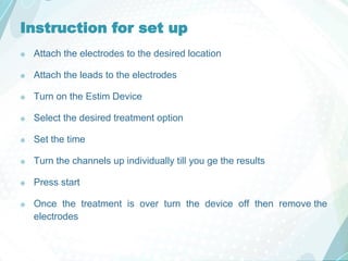 Electrical Stimulation Inservice PDF | PPT