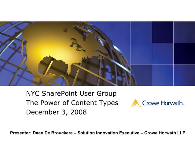 Power of SharePoint Content Types | PPT