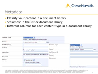 Power of SharePoint Content Types | PPT