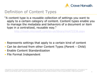 Power of SharePoint Content Types | PPT
