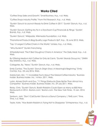 Dunkin' Donuts Final Presentation without names | PDF