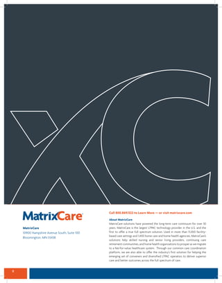 MatrixCareCorporateBrochure 111416 | PDF