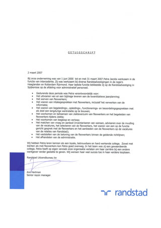Getuigschrift Randstad | PDF