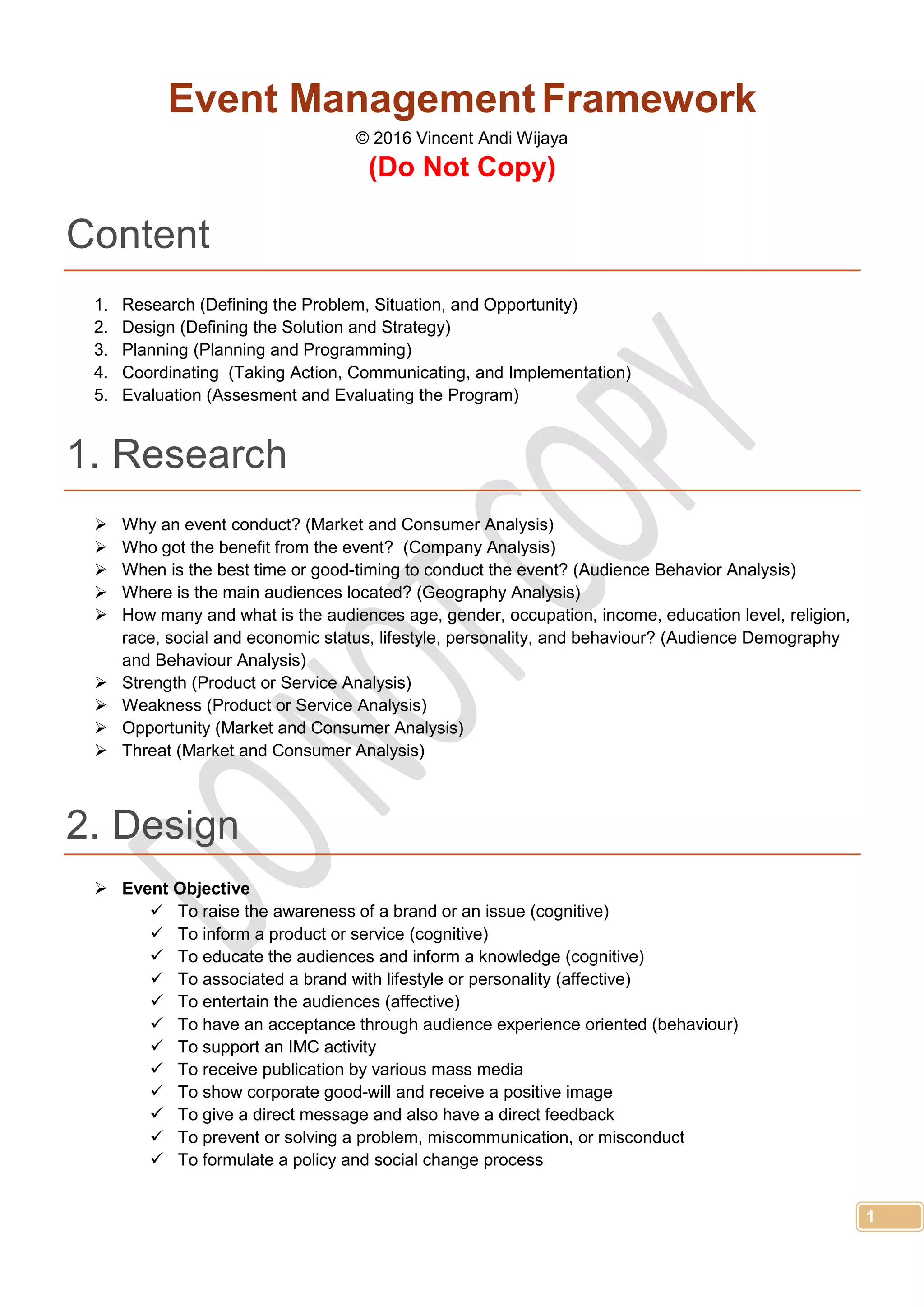 Vincent's Event Management Framework (Public) | PDF