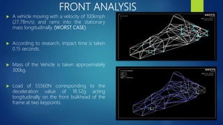 DESIGN & STRUCTURAL PERFORMANCE ANALYSIS OF SUPRA SAE CAR CHASSIS | PPTX