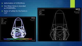 DESIGN & STRUCTURAL PERFORMANCE ANALYSIS OF SUPRA SAE CAR CHASSIS | PPTX