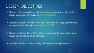 DESIGN & STRUCTURAL PERFORMANCE ANALYSIS OF SUPRA SAE CAR CHASSIS | PPTX