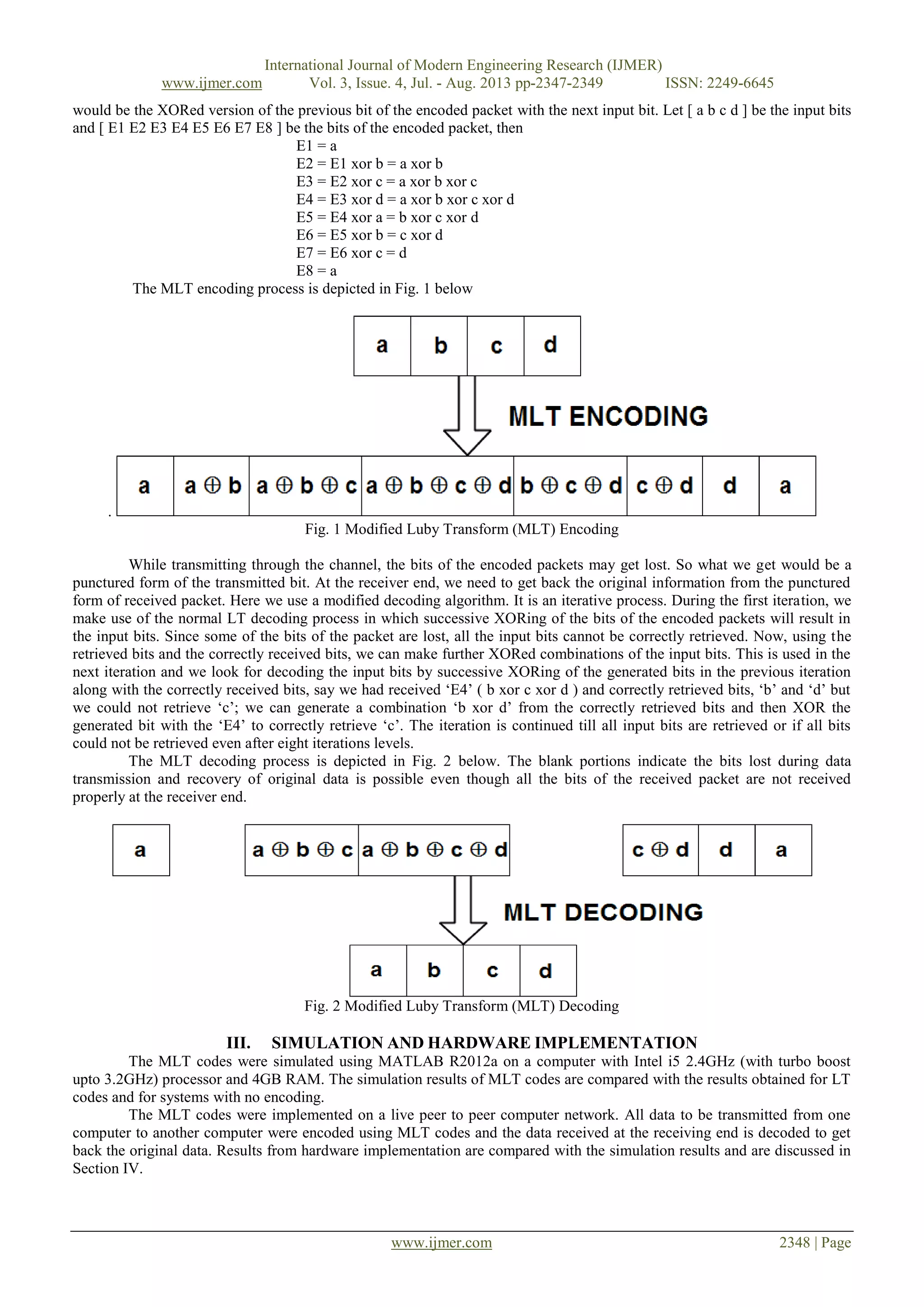 Combating Bit Losses in Computer Networks using Modified Luby Transform Code | PDF | Computer ...