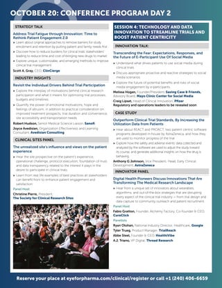 Patient-Centered Clinical Trials 2015 | PDF