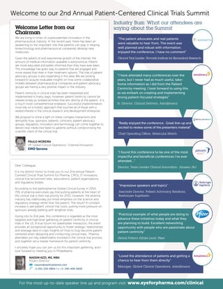 Patient-Centered Clinical Trials 2015 | PDF