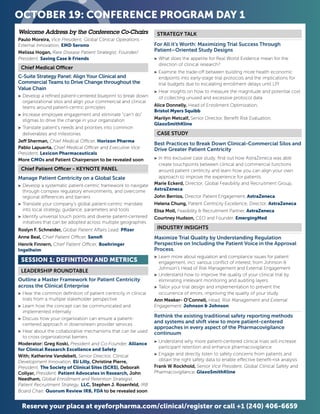 Patient-Centered Clinical Trials 2015 | PDF