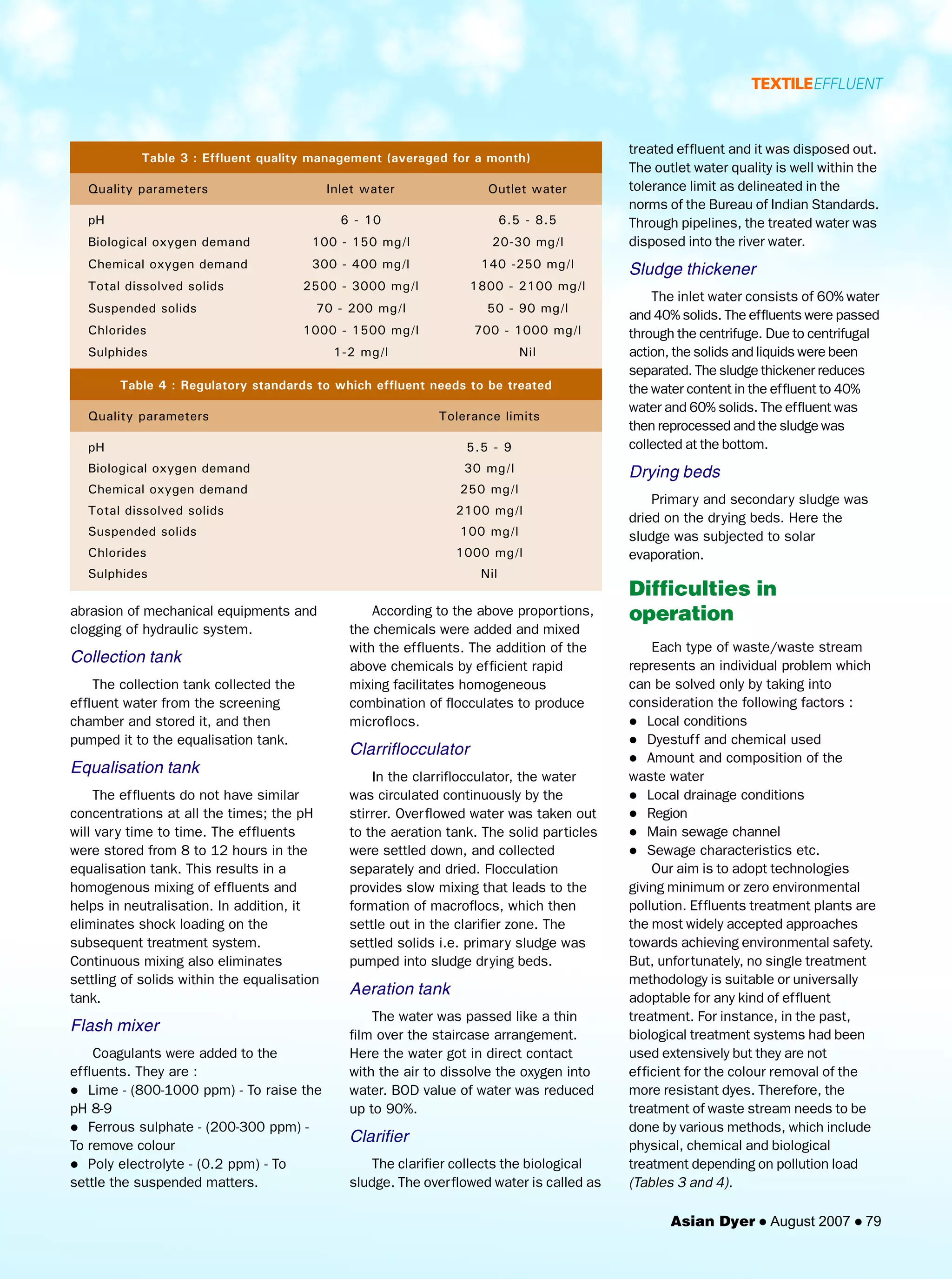 Effluent treatment | PDF
