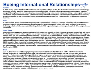 International Competitive Intelligence Report (Boeing, Raytheon, General Dynamics, Northrop ...